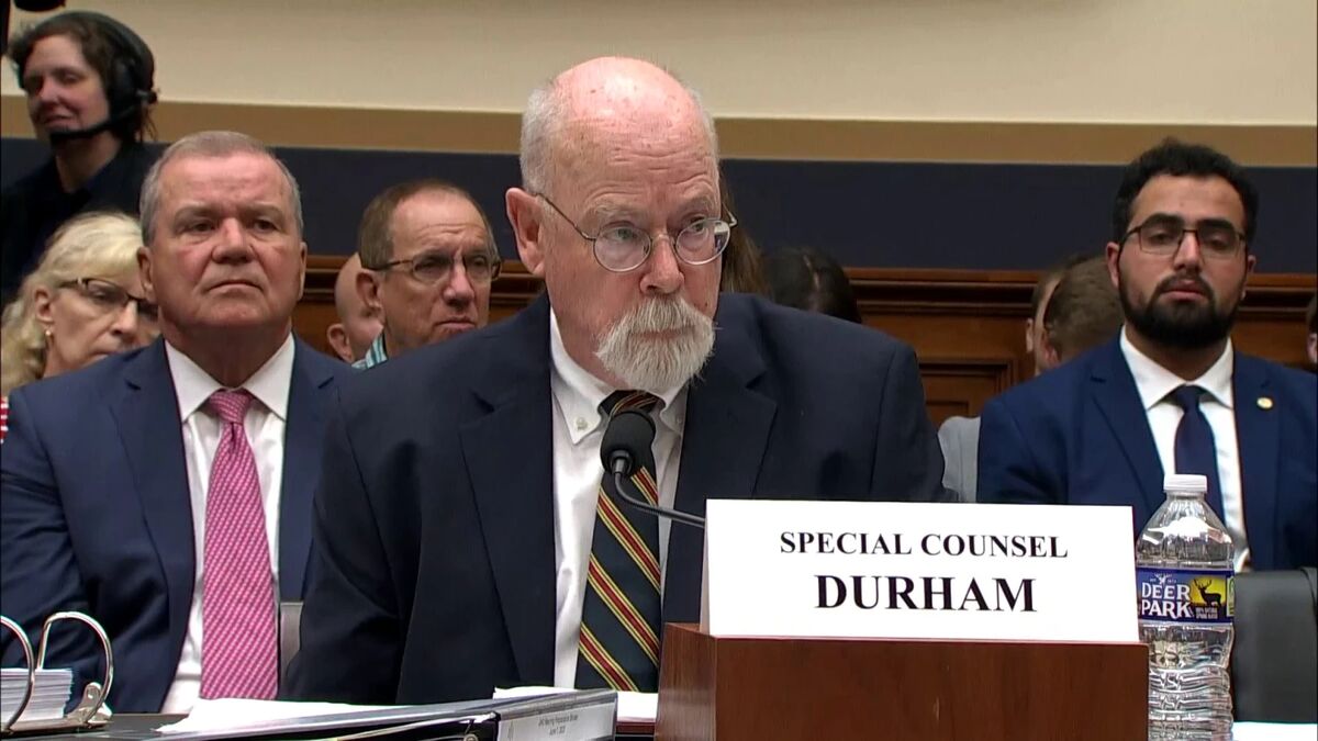 Special Counsel Durham Testifies Publicly Before House Judiciary ...